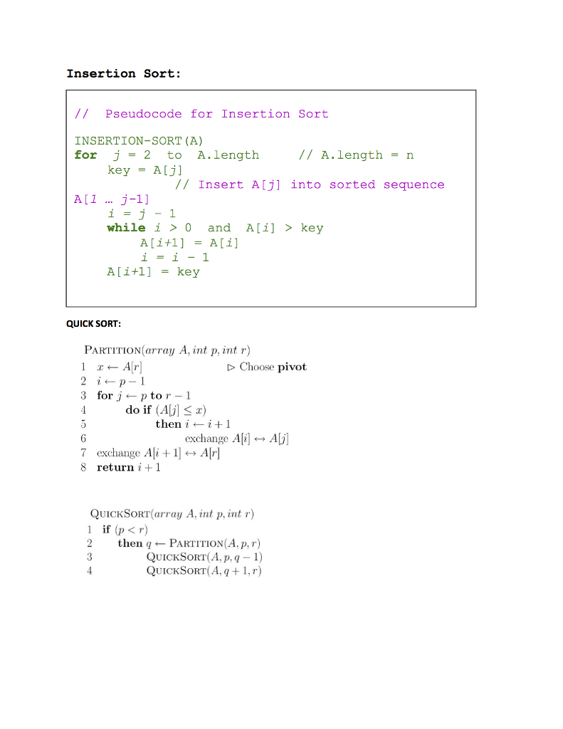 Solved In this problem you will be comparing the running | Chegg.com