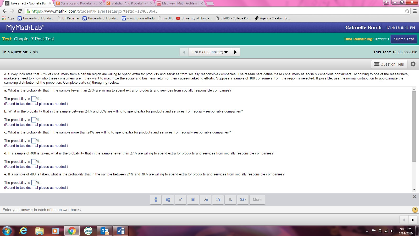 Solved A survey indicates that 27% of consumers from a | Chegg.com