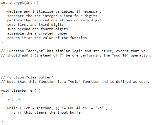 Solved I need a C program code for the following program. | Chegg.com