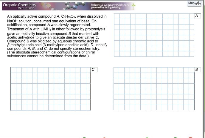 Solved An optically active compound A, C6H10O2, when | Chegg.com