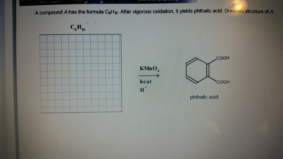 Solved A Compound A has the formula C_8H_10. After vigorous | Chegg.com