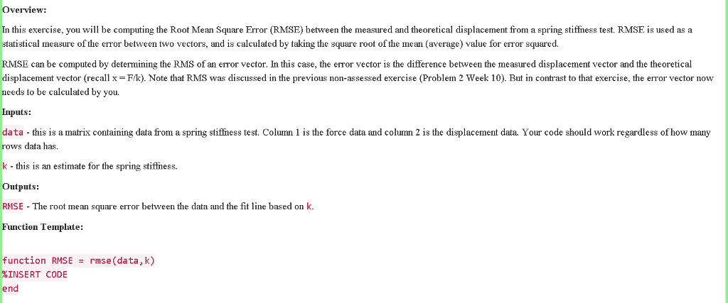 Solved Overview: In this exercise, you will be computing the | Chegg.com