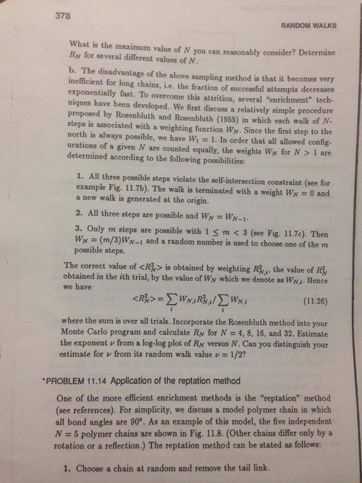 Solved Problem 11.16 Random walk on lattices containing | Chegg.com