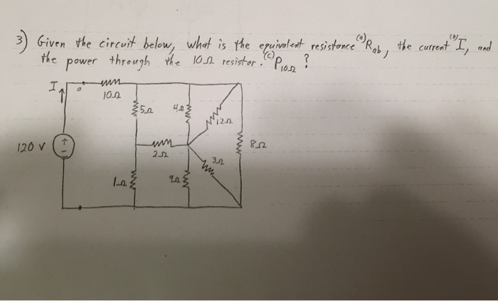 Solved Given the circuit below, what is the equivalent | Chegg.com