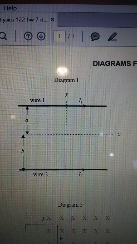 Solved Refer to diagram 1. Two identical "infinite" wires | Chegg.com
