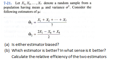 Solved 7-21. Let X,, X,... , X, denote a random sample from | Chegg.com