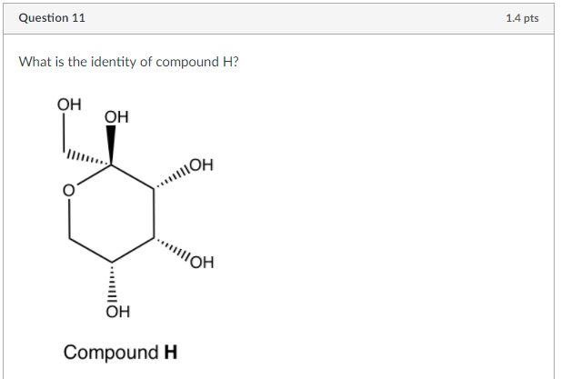 Solved What is the identity of compound H? | Chegg.com