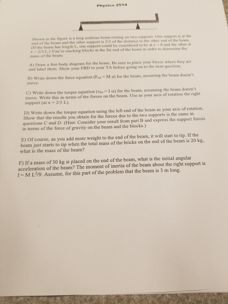 Solved Physics 2514 Shown in the figure is a long uniform | Chegg.com