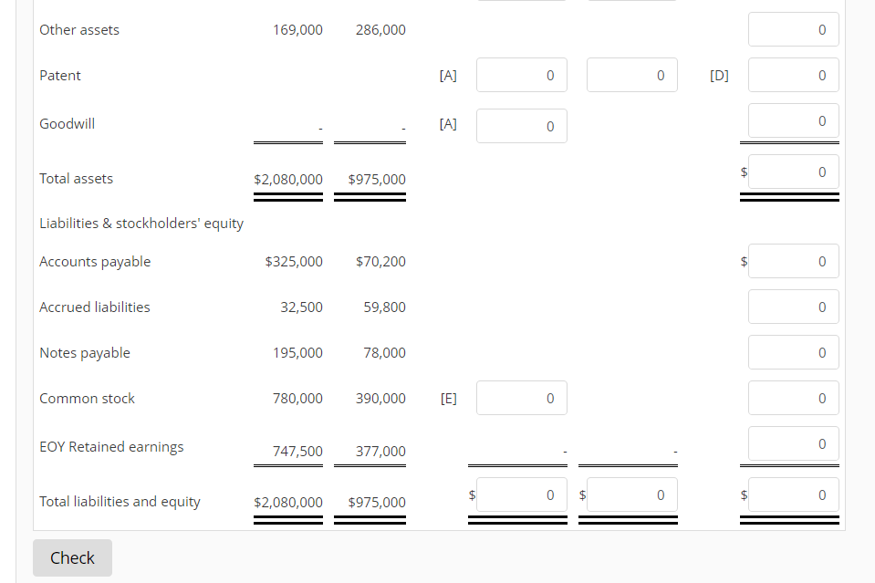 Solved Prepare consolidation spreadsheet for intercompany | Chegg.com