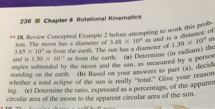 Solved 236 Chapter 8 Rotational Kinematics prob 18. Review | Chegg.com