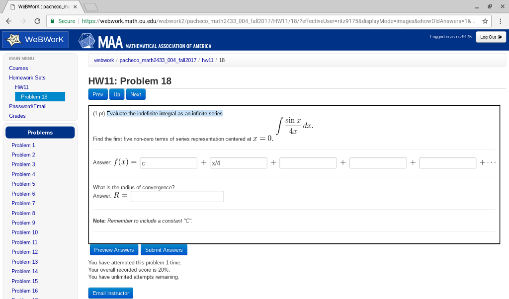 Solved D WeBWorK : pacheco-m × 을 Secure l | Chegg.com