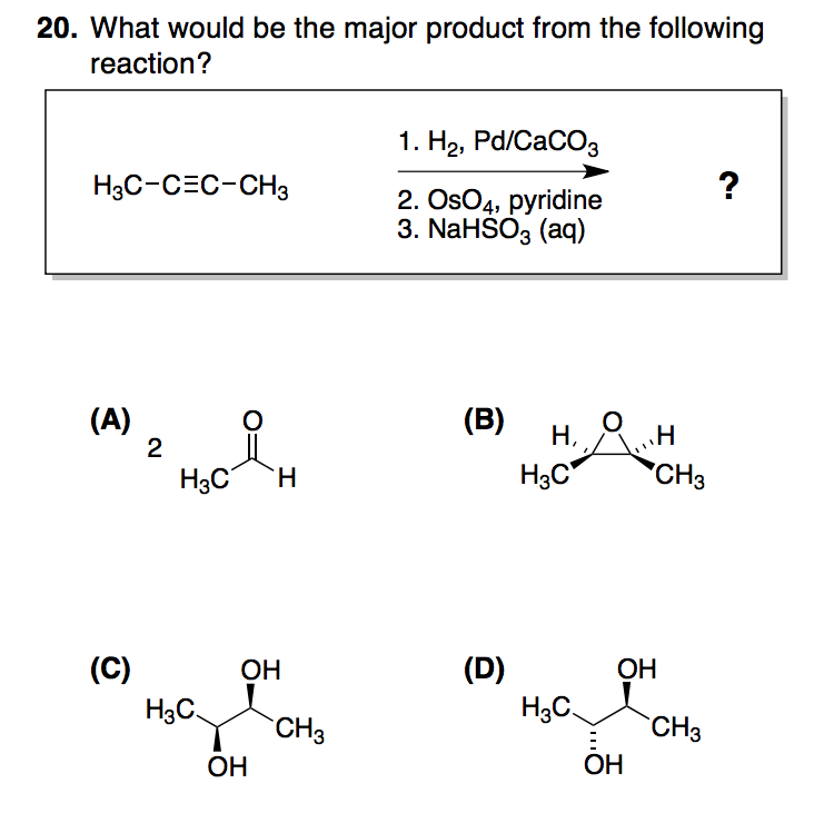 Solved I understand that with Lindlar's catalyst and the | Chegg.com