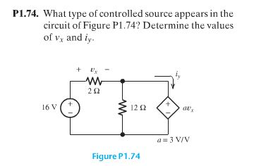Solved What type of controlled source appears in the circuit | Chegg.com