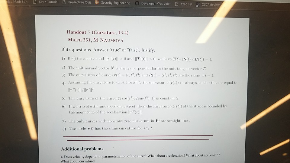 Solved ab Math Soh 凸 Pre-lecture Quiz Security Engineering | Chegg.com