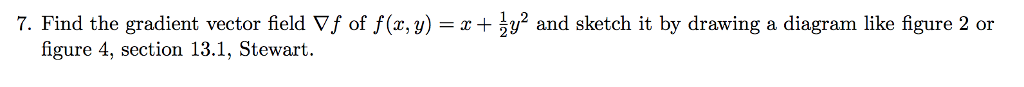 Solved Find the gradient vector field nabla f of f(x, y) = x | Chegg.com