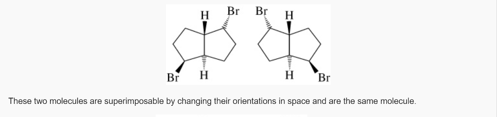 Solved The correct answer is they are the same compound, | Chegg.com