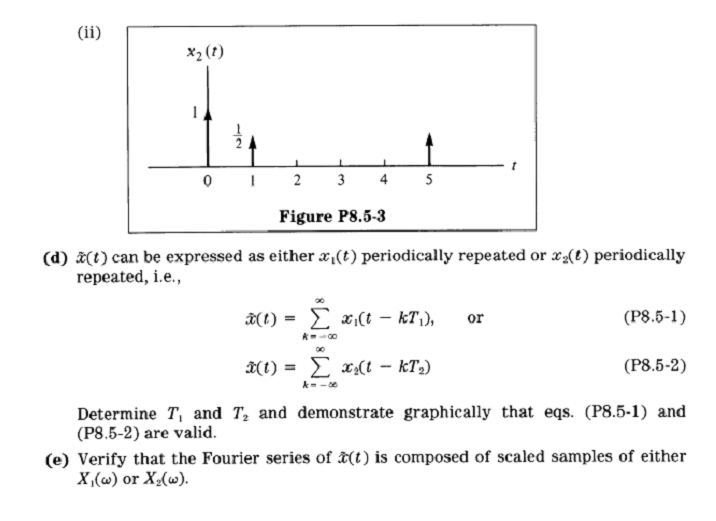 Solved Consider the periodic signal x (t) in Figure P8.5-1, | Chegg.com