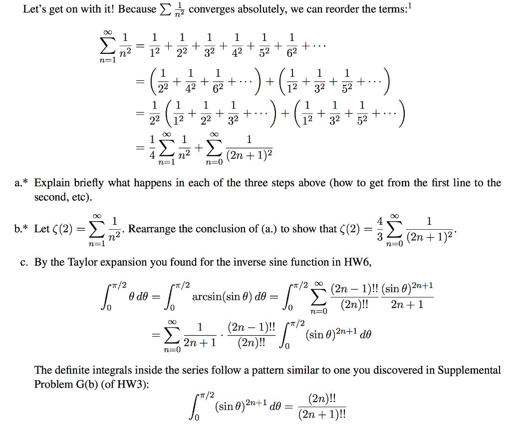 Solved 1. The Basel problem and the zeta function The Basel | Chegg.com