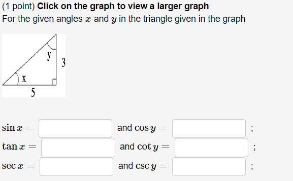 Solved (1 point) Click on the graph to view a larger graph | Chegg.com