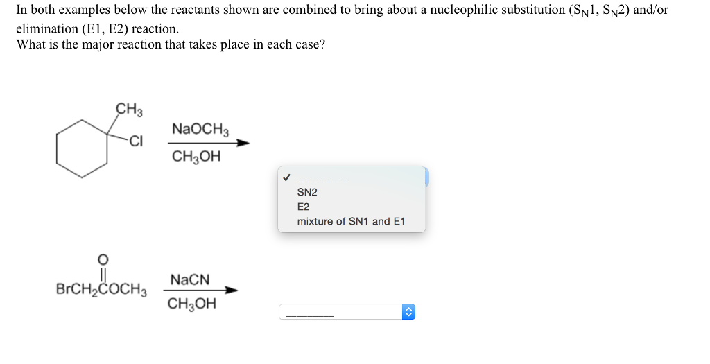 Solved In both examples below the reactants shown are | Chegg.com