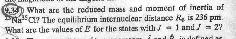 Solved What are the reduced mass and moment of inertia of | Chegg.com