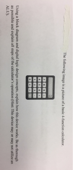 Solved The following image is a picture of a basic | Chegg.com