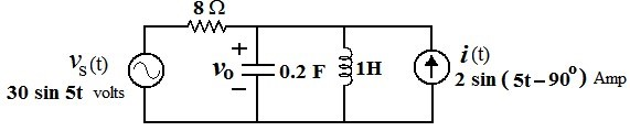Solved Given the following circuit calculate vo using | Chegg.com