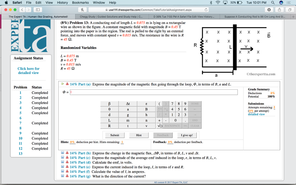 Solved 32% Tue 10:01 PM a O S Safari File Edit View History | Chegg.com