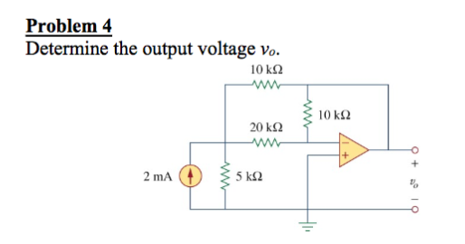 Solved Determine the output voltage v_0. | Chegg.com
