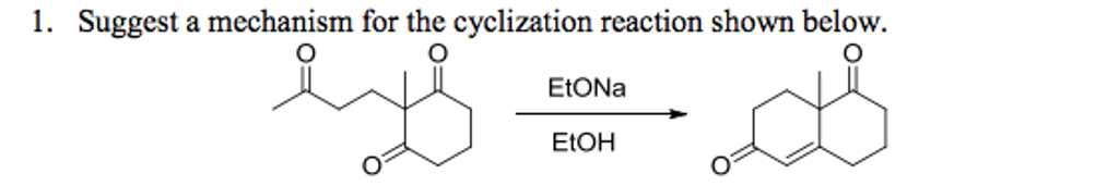 Solved Suggest a mechanism for the cyclization reaction | Chegg.com