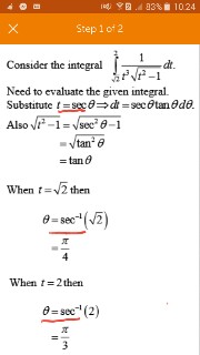 Solved Why do we have to use (sec^-1) or 'secent inverse' | Chegg.com