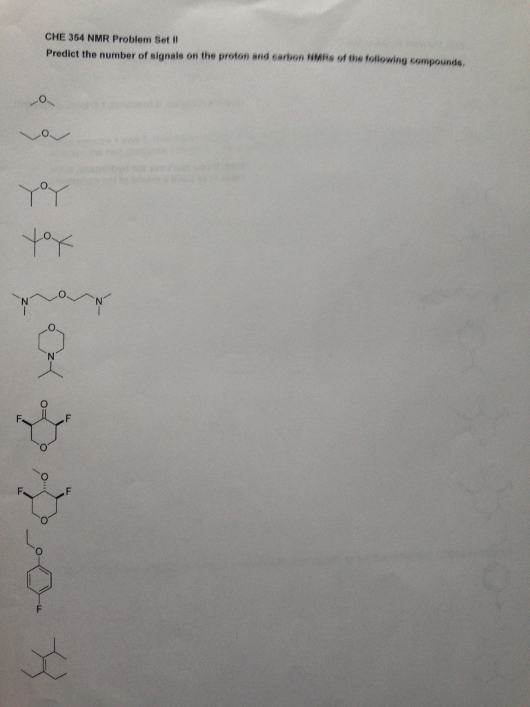 Solved Predict the number of signals on the proton and | Chegg.com