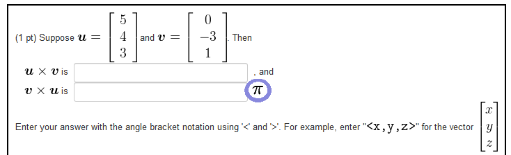 Solved: (1 Pt) Suppose U 4 And V-3Then , And Enter Your An... | Chegg.com