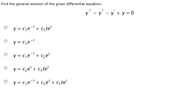 Solved Find the general solution of the given differential | Chegg.com