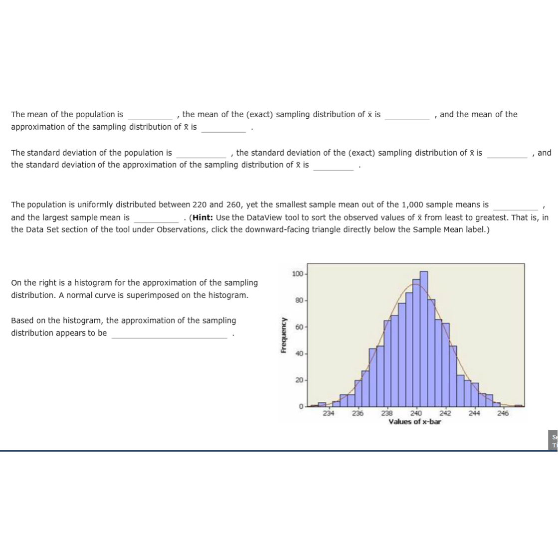 Solved 2. The sampling distribution of the sample mean | Chegg.com