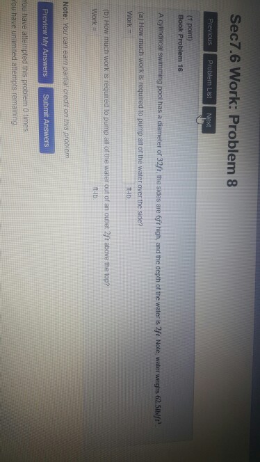 Solved Sec7.6 Work: Problem 4 Previous Problem List |Next (1 | Chegg.com