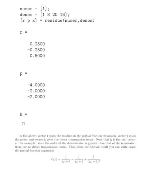 Solved MatlabNeed to have 1) Listing of the matlab code or a | Chegg.com
