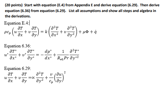 Solved (20 points) Start with equation (E.4) from Appendix E | Chegg.com