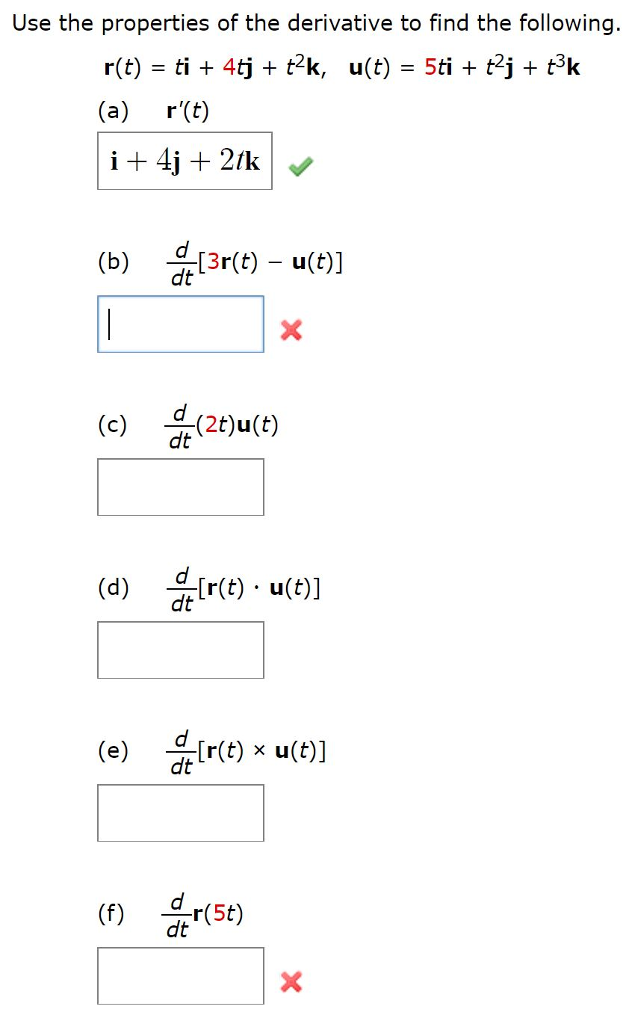 Solved Use the properties of the derivative to find the | Chegg.com