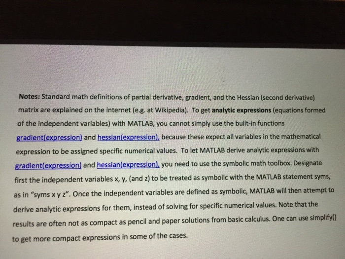 Solved Assignment 1: Partial Derivatives of Multivariate | Chegg.com