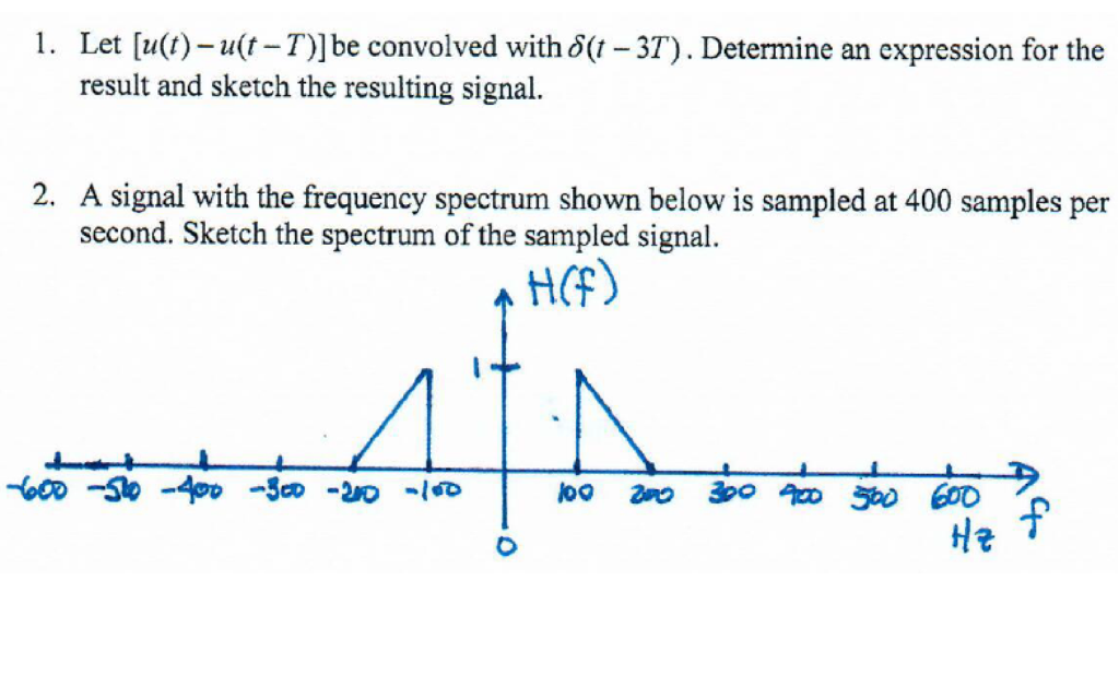 Solved Let [u(t)-u(t-T)] be convolved with δ(1-37). | Chegg.com