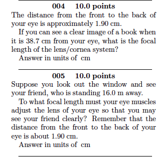 Solved 004 The distance from the front to the back of | Chegg.com
