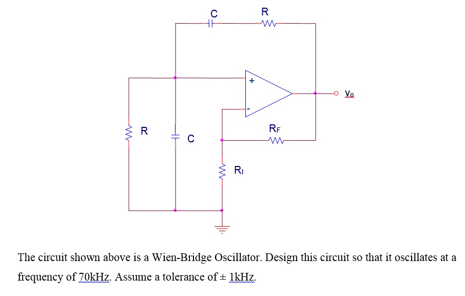 Solved RF WM The circuit shown above is a Wien-Bridge | Chegg.com