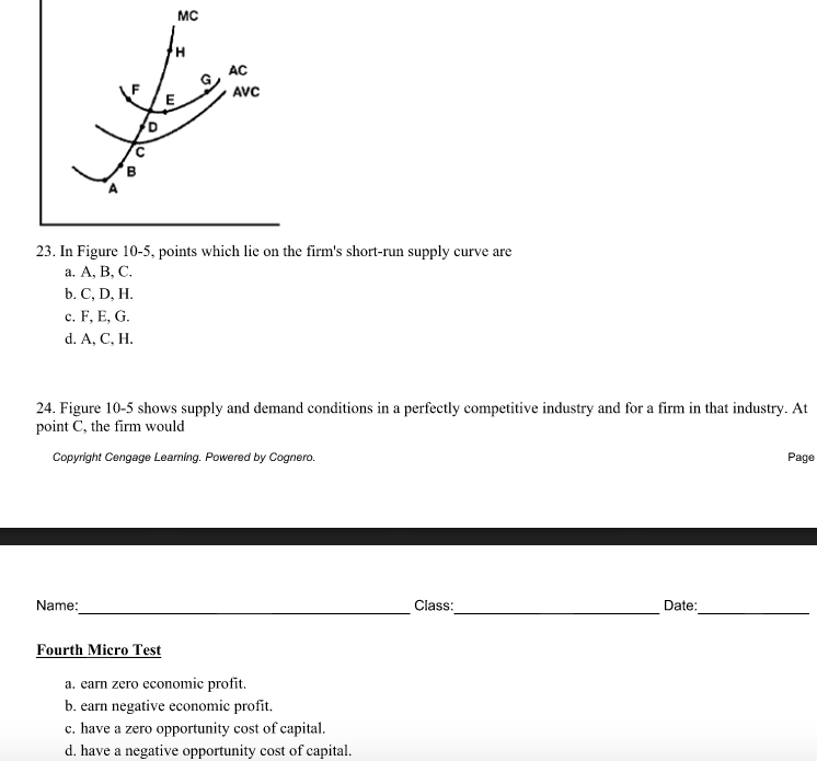 Solved Figure 10-5 MC AC 23. In Figure 10-5, points which | Chegg.com