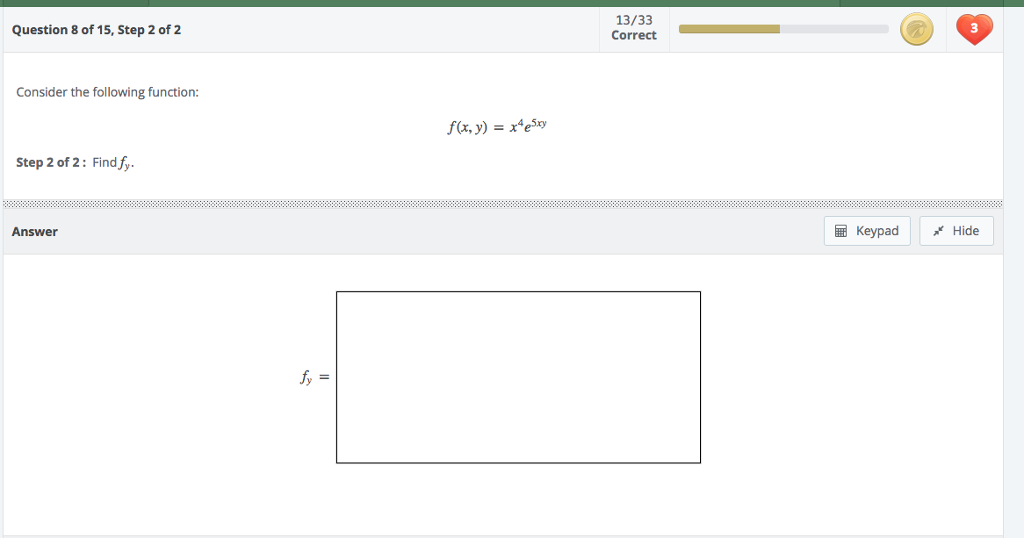 Solved Consider the following function: f(x, y) = x^4 e%5xy | Chegg.com
