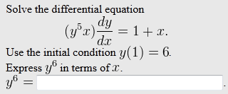 Solved Solve the differential equation (y2x) dy/dx = 1 + x. | Chegg.com