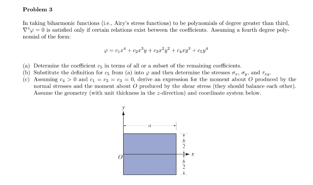 Solved Problem 3 In taking biharmonic functions (i.e., | Chegg.com