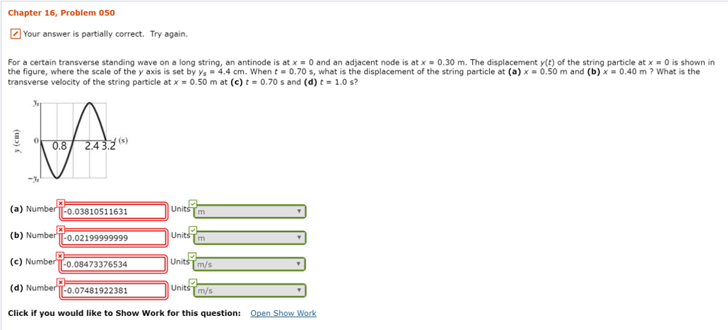 Solved Chapter 16, Problem 050 Your answer is partially | Chegg.com