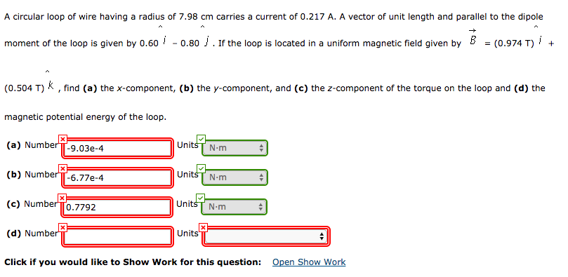 Solved A circular loop of wire having a radius of 7.98 cm | Chegg.com