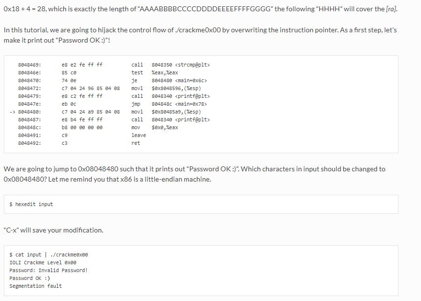 0x18 + 4-28, which is exactly the length of | Chegg.com